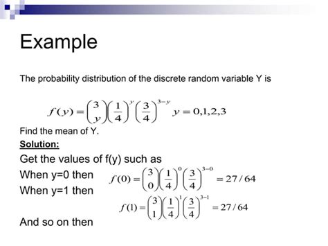 Expectation Of Discrete Random Variableppt