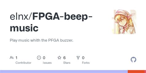 Github Elnxfpga Beep Music Play Music Whith The Pfga Buzzer