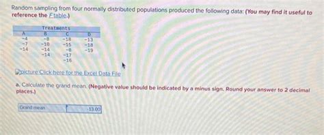 Solved Random Sampling From Four Normally Distributed
