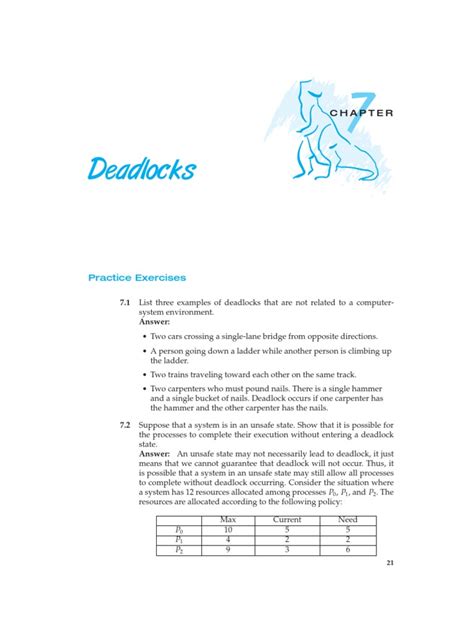 Deadlocks Practice Exercises Download Free Pdf Control Flow Algorithms