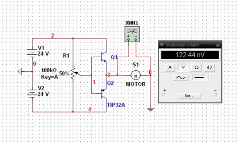 Control De Motor Dc Sentido De Giro Y Velocidad Con Pote Y Tip 122 Y