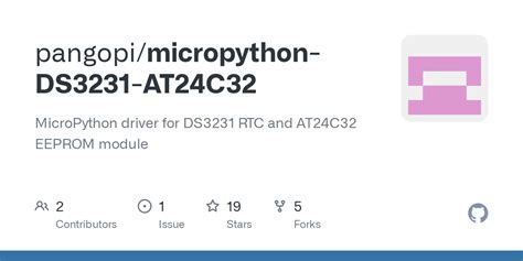 Github Pangopi Micropython Ds At C Micropython Driver For Ds Rtc And At C