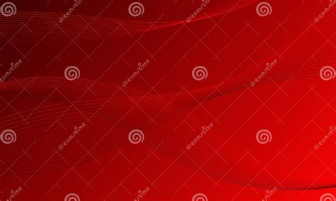 Red Business Lines Wave Curves Smooth Gradient Abstract Background Stock Illustration