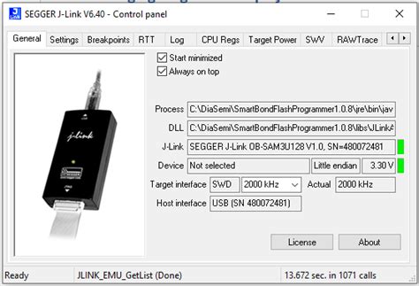 SmartBond Flash Programmer Failed Erasing Burning Memory Bluetooth Low Energy Renesas