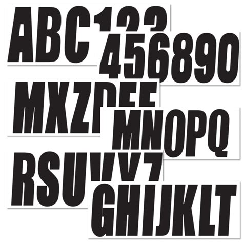Seasierra 4 Sets Of 3 Black Marine Boat Sticker Decals A