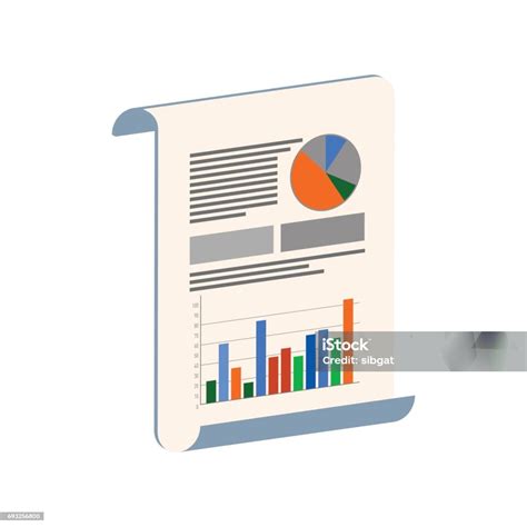 Infographic 종이 시트 기호입니다 평면 아이소메트릭 아이콘입니다 웹 디자인 Ui 모바일 애플 리 케이 션 Infographic 위한 3d 스타일 그림 3차원 형태에