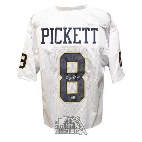Kenny Pickett Autographed Pitt Throwback Custom White Football Jersey
