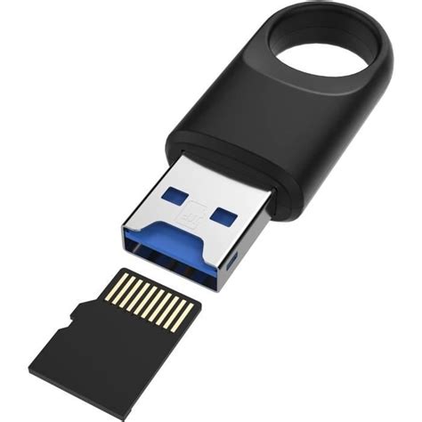 Lecteur de Carte microSD USB3 0 pour PC Carte mémoire TF microSDHC microSDX Adaptateur de Carte