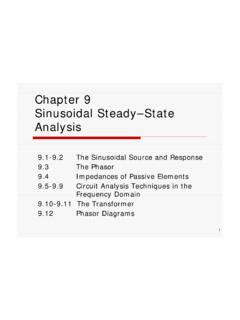 Chapter Sinusoidal SteadyState Analysis Chapter Sinusoidal Steady State Analysis Pdf