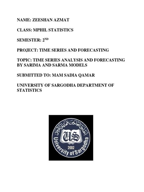 Time Series Project 11 Pdf P Value Statistical Hypothesis Testing