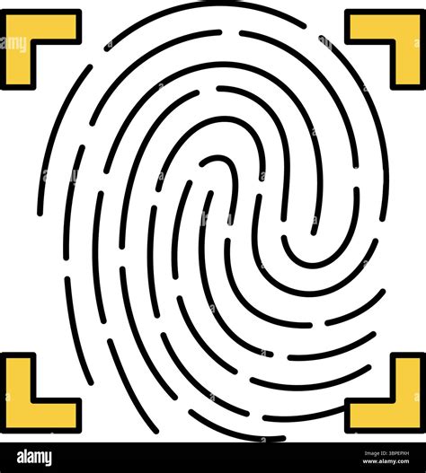 Fingerprint Authentication Crime Prevention And Home Security Icons