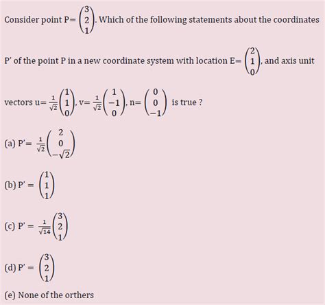 Solved Consider The Point P Which Of The Following Chegg