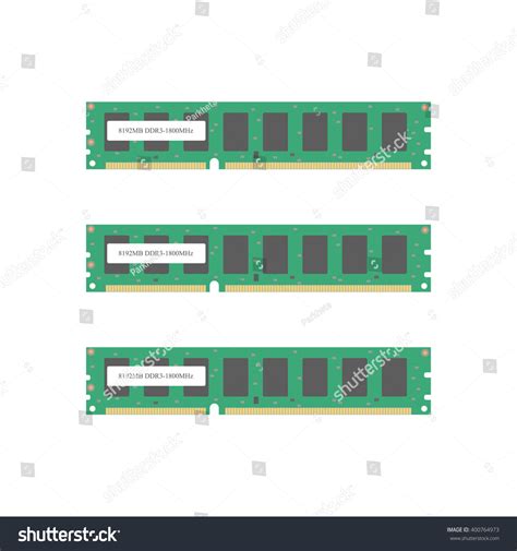 random access memory icon ram computer stock vector royalty free