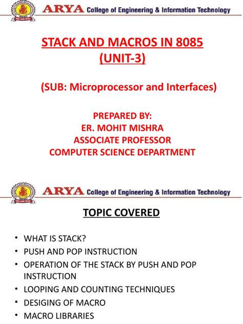 New Stack And Macros Pdf Macro Computer Science Information