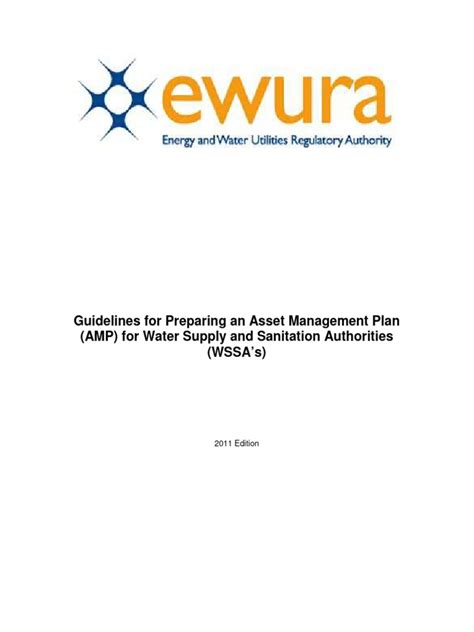 Guidelines For Preparing An Asset Management Plan 2011 Download Free Pdf Risk Asset Management