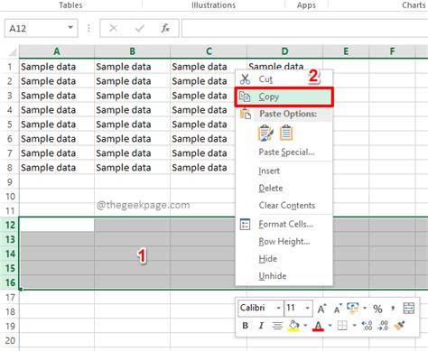 如何在 Excel 工作表中快速插入多个空白行或列