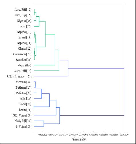 Dendrogram Obtained From The Agglomerative Hierarchical Cluster Download Scientific Diagram