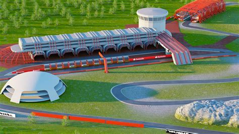 F1 Circuit Free 3d Model Cgtrader