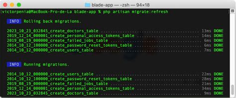 Ejecutar Migraciones En Laravel Laravel Array