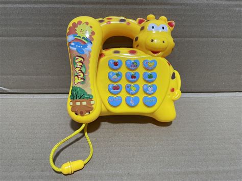 โทรศัพท์ของเล่นเด็ก มีเสียง ปุ่มกดมีไฟ โทรศัพท์ของเล่นเด็กรูปยีราฟ สินค้าพร้อมส่ง เก็บเงินปลาย