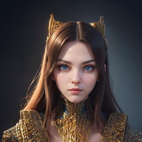 Premium Ai Image A Beautiful Girl With Imaginative Attractive Features