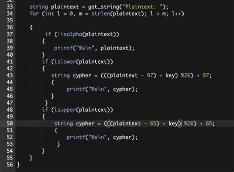 Help With Pset Caesar I Cant Seem To Connect My Getstring Input To My Cypher I Previously