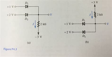 Solved 4 42 For The Circuits Shown In Fig P4 3 Using The