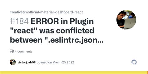 Error In Plugin React Was Conflicted Between Eslintrc Json And Baseconfig Issue