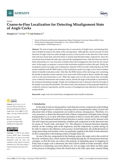 pdf coarse to fine localization for detecting misalignment state of