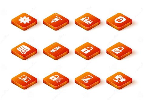 Set Laptop And Lock Cyber Security Server With Usb Flash Drive Smartphone And Open Padlock