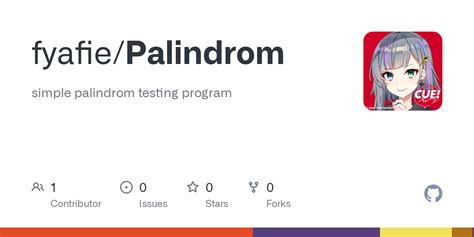 Github Fyafiepalindrom Simple Palindrom Testing Program