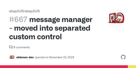 message manager moved into separated custom control · issue 667