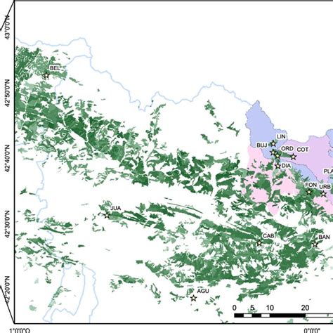 spatial bayesian clustering revealed by tess black circles indicate