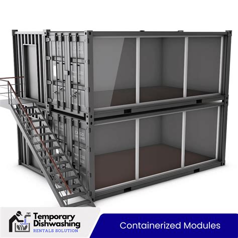 Containerized Modules Temporary Dishwashing Rentals Services Available