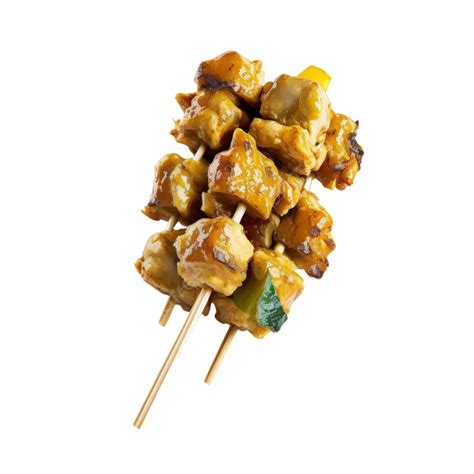 Kabob Di Pollo Allo Zenzero Su Sfondo Trasparente Isloated Kebab Di Pollo Kabab Kabab Biryani