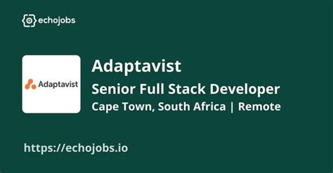 Adaptavist Is Hiring Senior Full Stack Developer Cape Town South Africa Remote Javascript