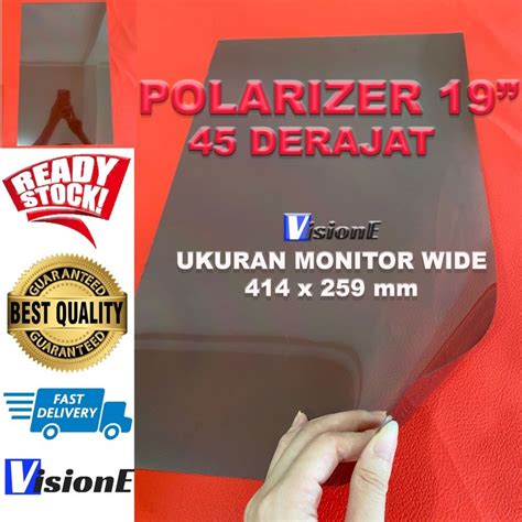 Jual POLARIZER LCD 19 INCH 45 DERAJAT Polariser LCD LED 19 Inch 45 Derajat Dimensi 414 259 MM