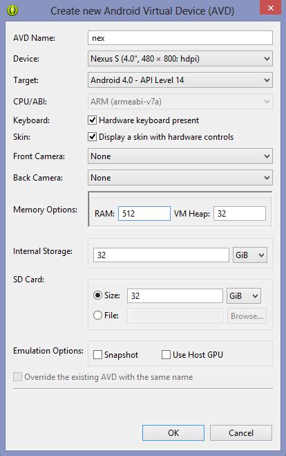 Java Create New Android Virtual Device Avd Hangs After I Click
