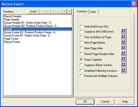 605 Report Sections Formatting Them Crystal Reports Online Training