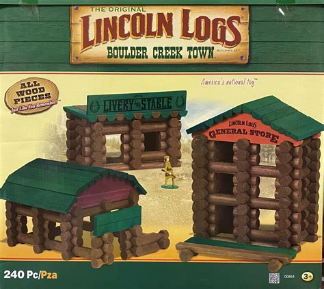 Hasbro The Original Lincoln Logs Boulder Creek Town 240pc For Sale