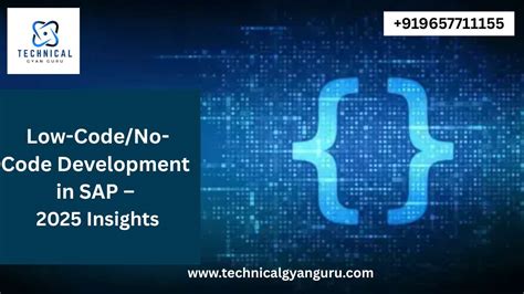 Low Codeno Code Development In Sap 2025 Insights For Beginners