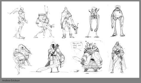 Artstation 100 Character Design Thumbnails Andrew Erickson Character Design Character