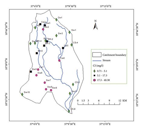 Spatial Variability Map Of Chloride Download Scientific Diagram