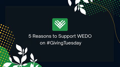 5 Reasons To Support Wedo On Givingtuesday Wedo