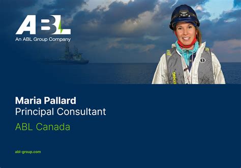 Meet The Team Maria Pallard Principal Consultant Abl Canada Abl