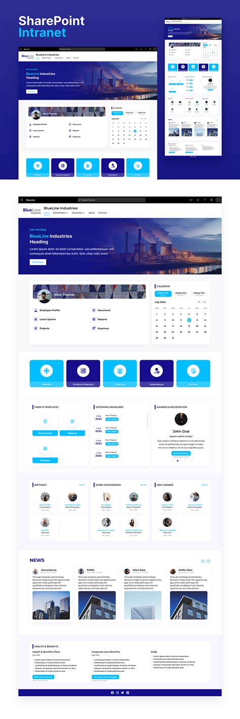 SharePoint Intranet Behance