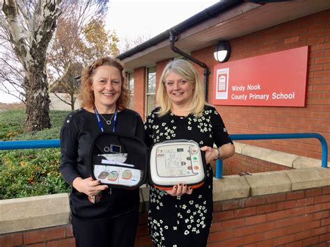 Defibrillator In Windy Nook Primary School Windy Nook Primary School