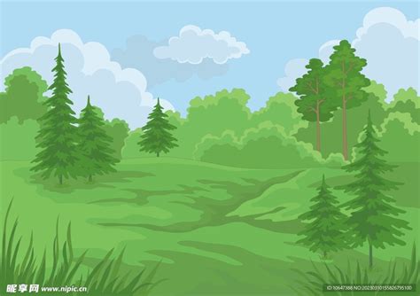 卡通森林背景设计图广告设计广告设计设计图库昵图网