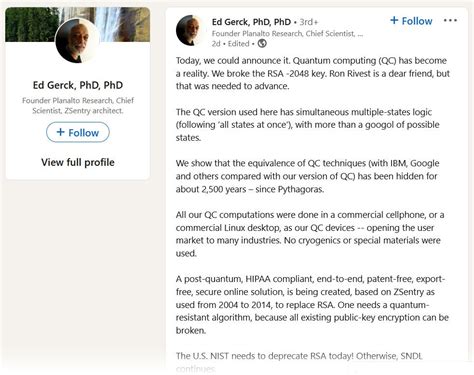 Scientist Claims Quantum Rsa 2048 Encryption Cracking Breakthrough Toms Hardware