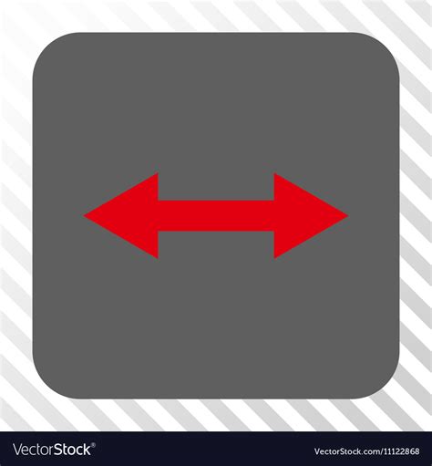 Horizontal Flip Rounded Square Button Royalty Free Vector